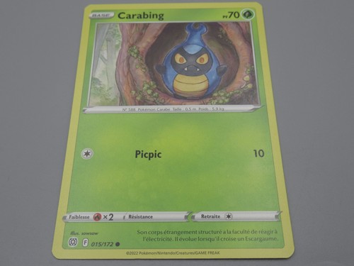 Pokemon Carabing - Base - 015/172 Rond - 2022 | eBay