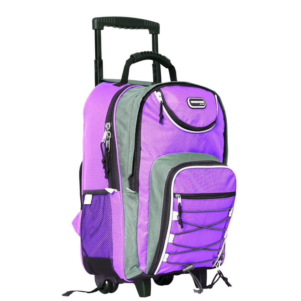 20 in Rolling Wheeled Backpack Red Purple Black Blue New | eBay