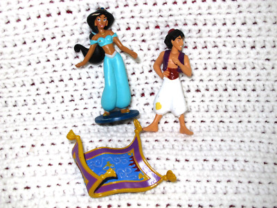 Disney ALADDIN PVC Figurines Play Set Lot 3 Figurine Jasmine Carpet ...