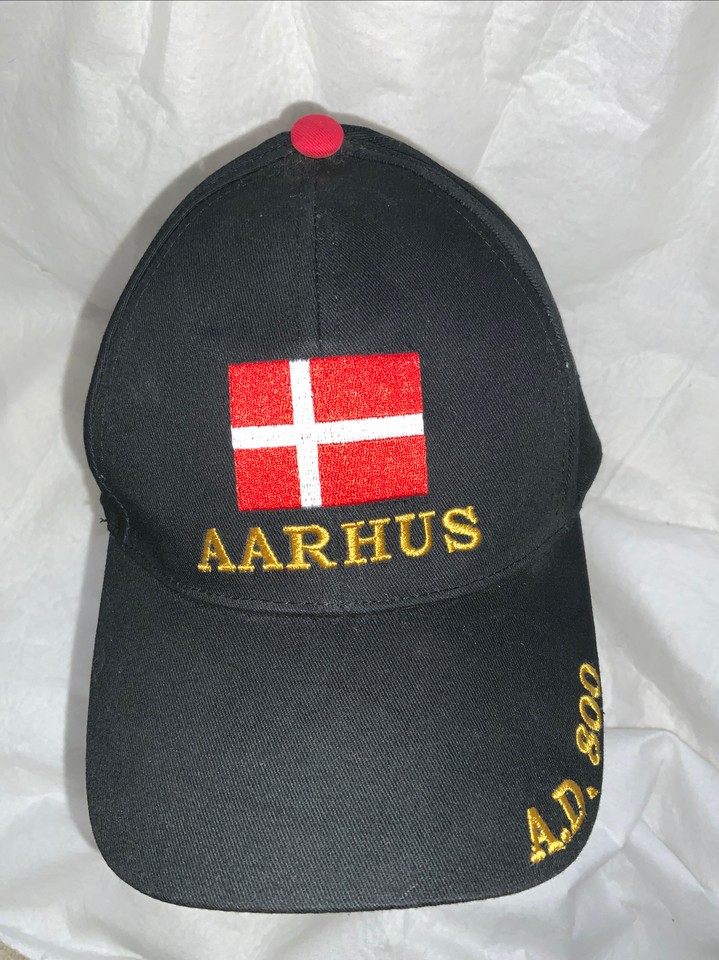 Aarhus Danmark Denmark Black Baseball Cap Hat Adjustable Back | eBay