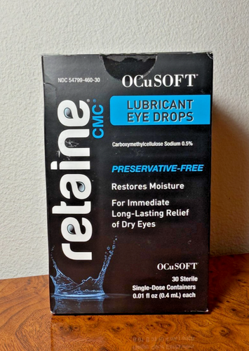 Retaine CMC Preservative-Free Eye Drops - 30 Single Doses - Exp: 11/ ...