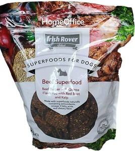 Irish Rover Dog Treat Beef food Beef Burger Quinoa Flavour Red Beet ...
