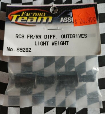 TEAM ASSOCIATED RC8 FR/RR OUT DRIVES LIGHT WEIGHT 89282 | eBay