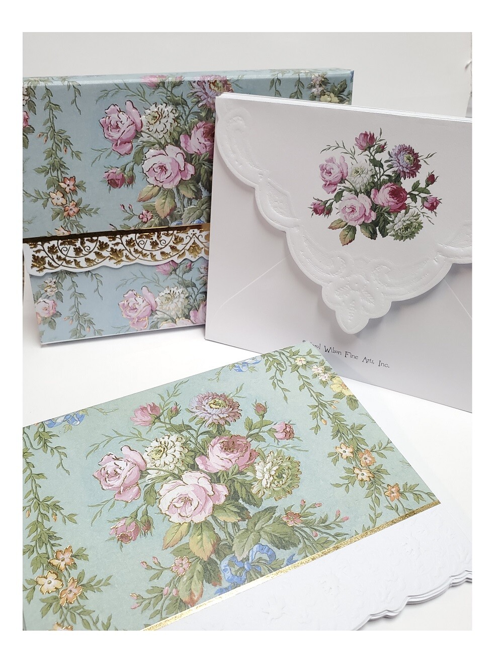 Carol Wilson Note Cards “White Magnolia" Portfolio 10 Cards & Envelopes ...