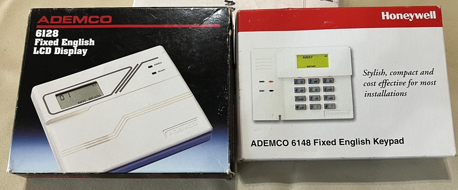 Lot Of 2 Honeywell 6148 Ademco 6128 Alarm Keypad | eBay