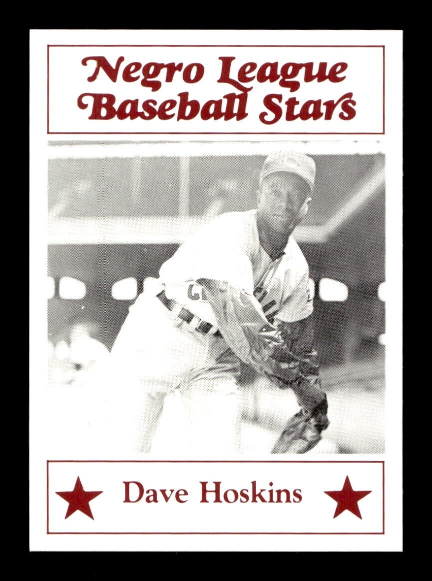 1986 Fritsch Negro League Stars #81 Dave Hoskins Clowns NEAR MINT *T6 ...