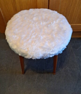 Vintage Retro Round Dressing Table Stool | eBay UK