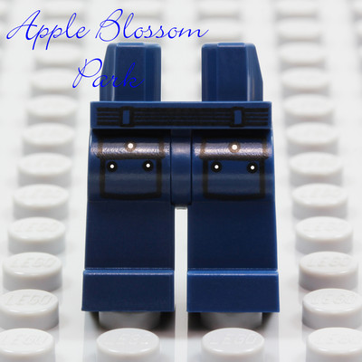 NEW Lego Minifig Dark BLUE POCKET JEAN LEGS - Police Minifigure Belt ...