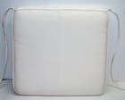 Deluxe Outdoor Patio Seat Pad Zippered Cover ~ White ~ 18 x 17 x 3 NEW ...