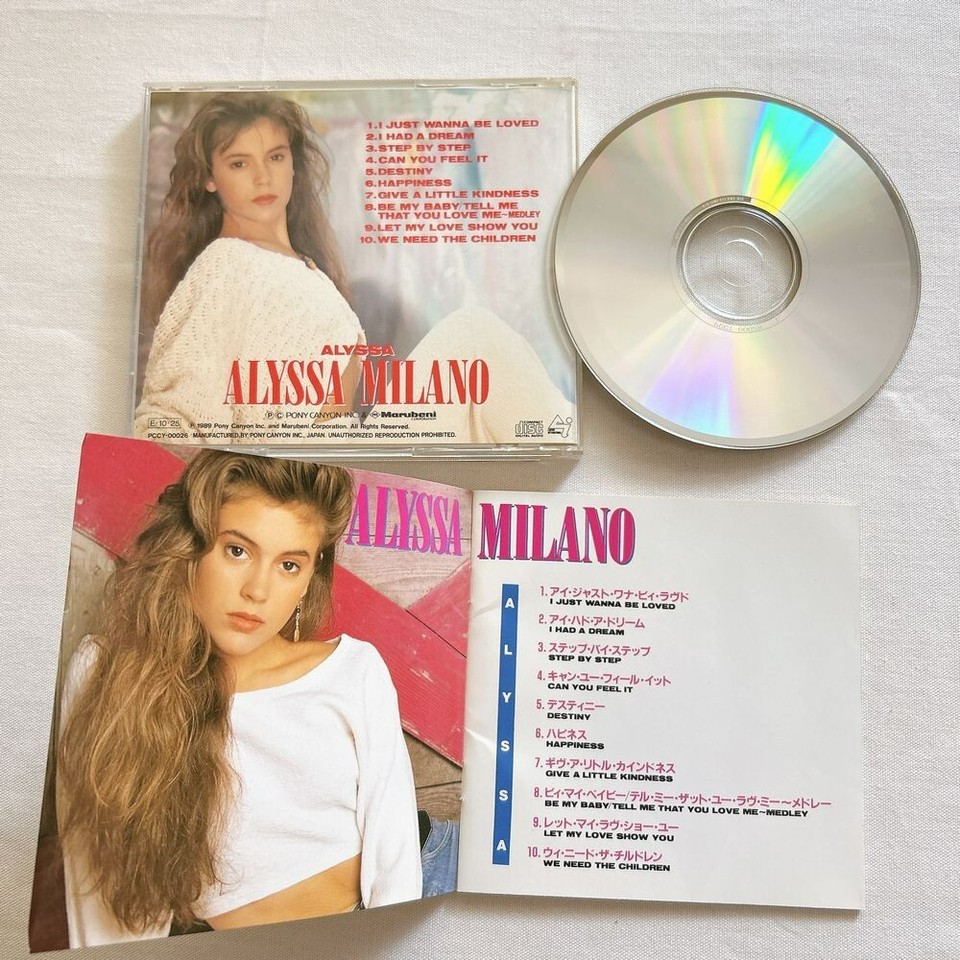 Alyssa Milano - Alyssa CD Japan Color Booklet Out Of Print 1989 POCY ...