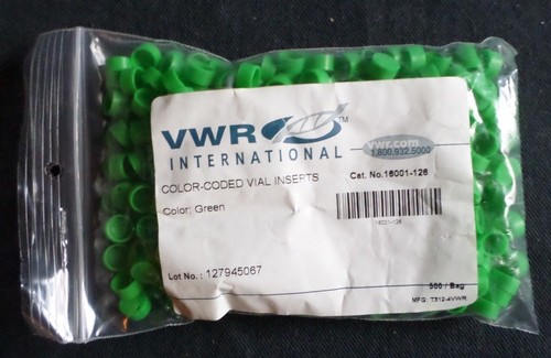 (450) VWR Green Colored Cap Inserts for Cryo Freezer Vials, 89004-342 | eBay
