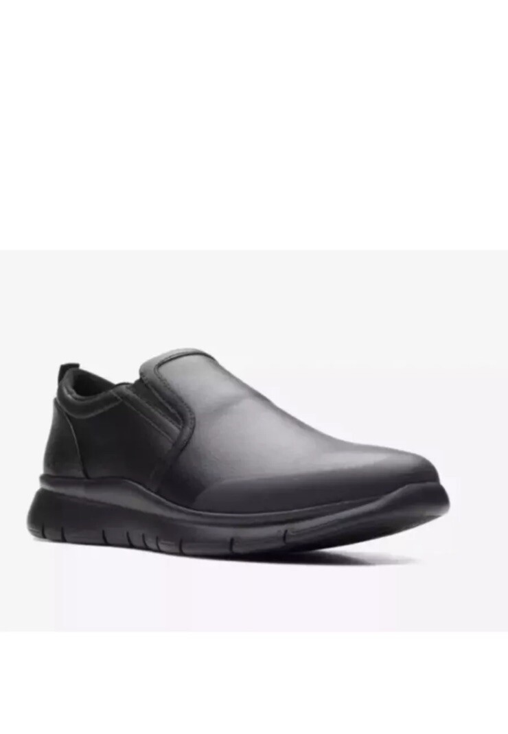 Clarks LT Slip Men’s Black Leather Shoes Uk Size 6.5 G EU 40 | eBay UK