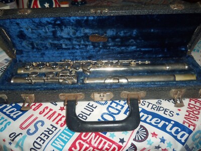 Bundy The Selmer Company Flute Silver Plated w/ Hard Case - USA LOOK ...