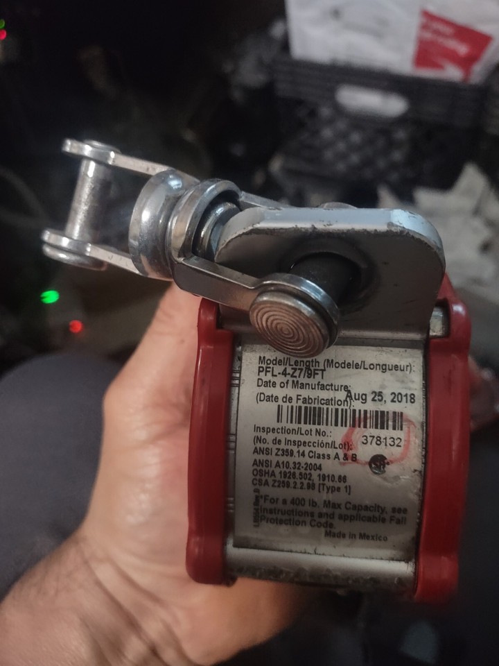 Honeywell Miller Scorpion Personal Fall Limiter PFL Snap Hook PFL-2/9 8 ...