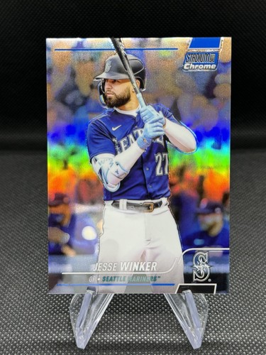 JESSE WINKER MARINERS 2022 TOPPS STADIUM CLUB CHROME #86 BLUE REFRACTOR ...