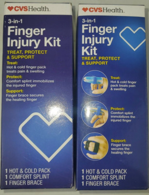 2 PK Health Finger Injury Kit Treat Protect & Support | eBay