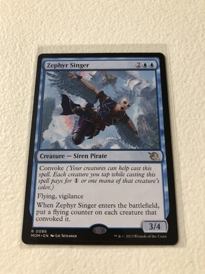 Zephyr Singer NON FOIL March of the Machcine MOM MTG Magic Fresh | eBay