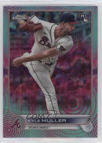 2022 Topps Chrome Sonic - Kyle Muller #70 Aqua & Pink Sonic Pulse ...