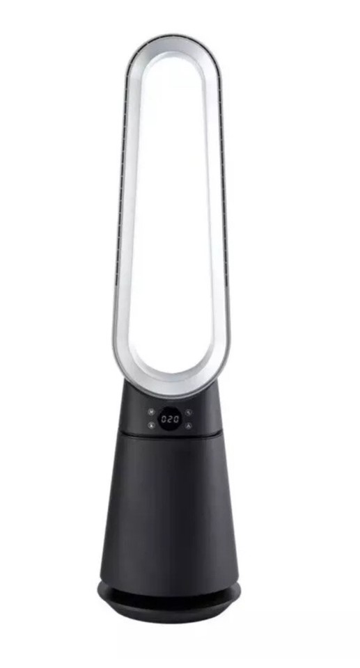 Silvercrest 38" Bladeless Tower Fan - 120° Oscillation - 20 Fan Speeds ...