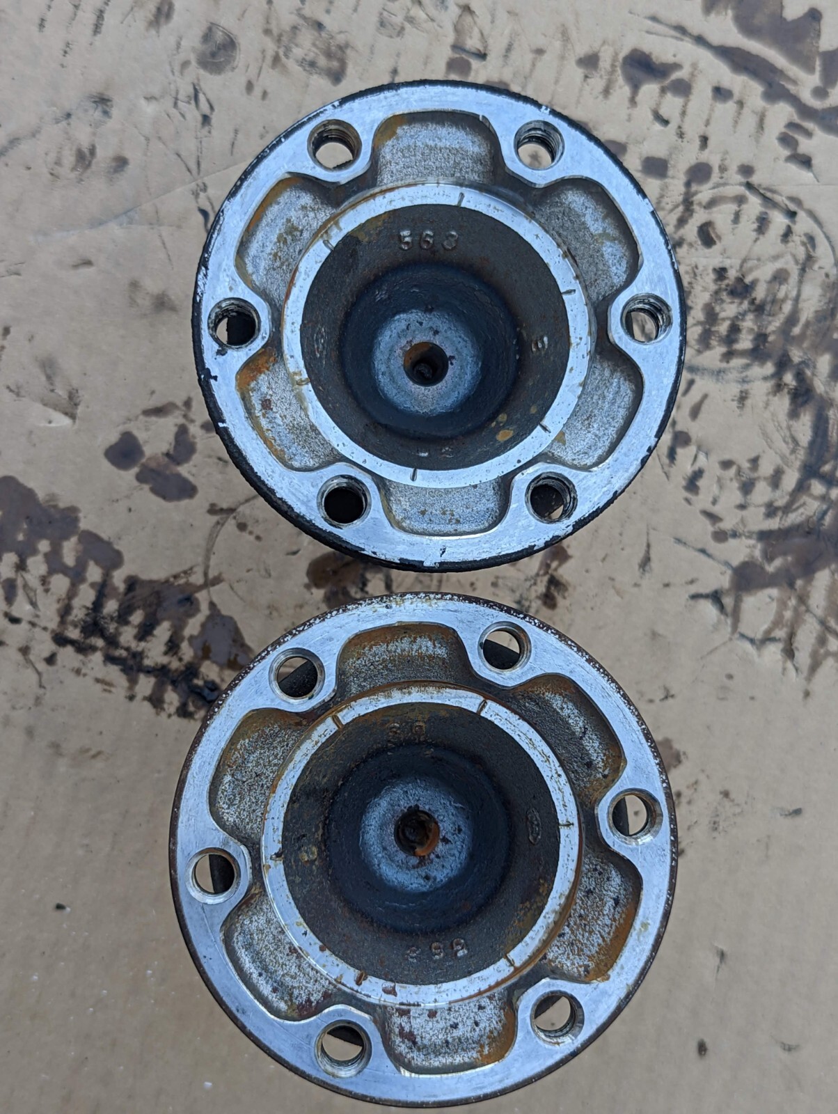 BMW e30 e34 6x86 output side flanges set of 2 188 mm shaft cups medium ...