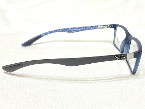 NEW Ray Ban RB8901 5262 Mens Blue & Black Carbon Fiber Eyeglasses ...
