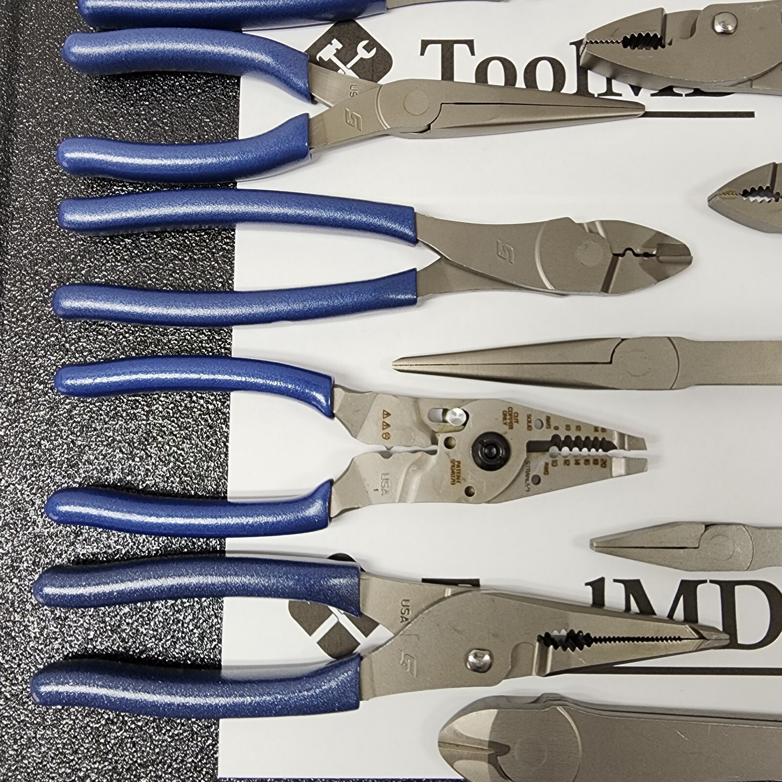 Snap-on Tools USA NEW 14pc POWER BLUE Master Plier/Cutter/Stripper Set ...