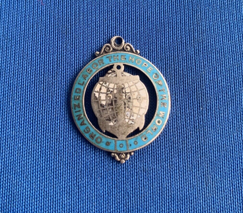 Australian Silver & Enamel Union Badge Organized Labour Fob Badge 1909 ...