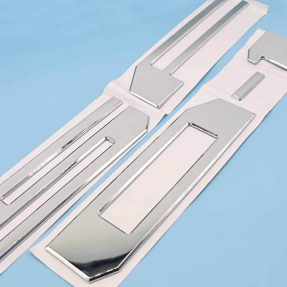 3D Raised Chrome Tailgate Inserts Letters Emblems for F-150 2018-2020 ...