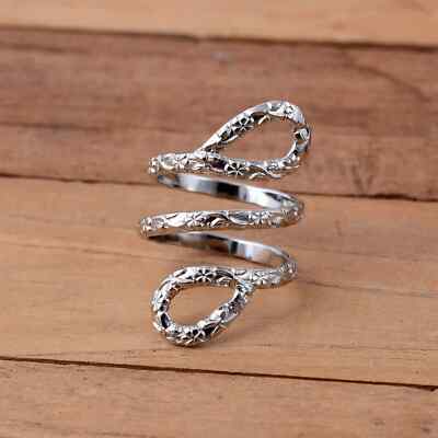 Adjustable arthritis ring, 925 Silver splint ring, Silver Swan Neck ...
