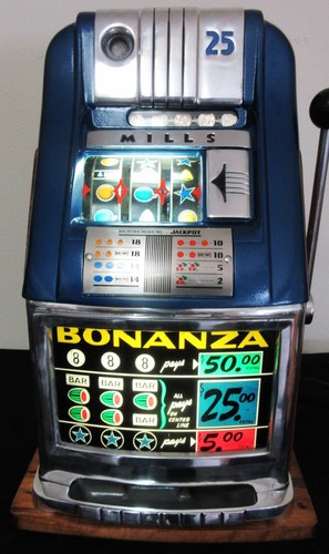 Mills 25c Bonanza High Top Slot Machine Circa 1950. Fully Restored | eBay