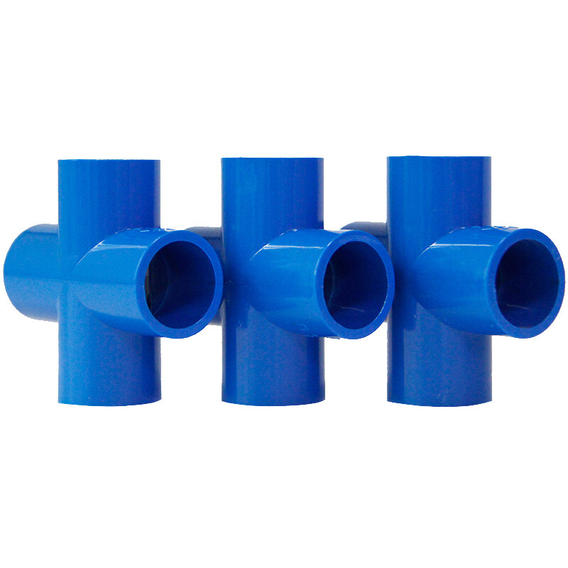 PVC Equal Cross 4-way Connectors Pipe Fittings Joint Inner Dia 20mm ...