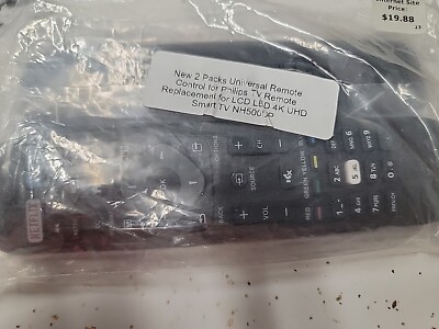 2pk- New TV Remote Control For All Philips LCD LED Smart TV Netflix ...
