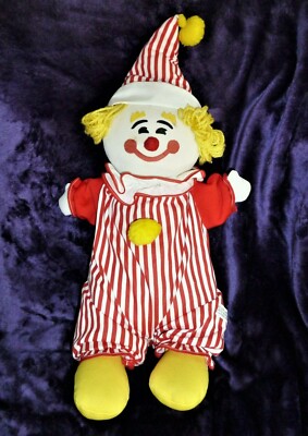 Clown Doll Stuffed Stuart Industries Vintage 1981 Ringmaster Rascals ...