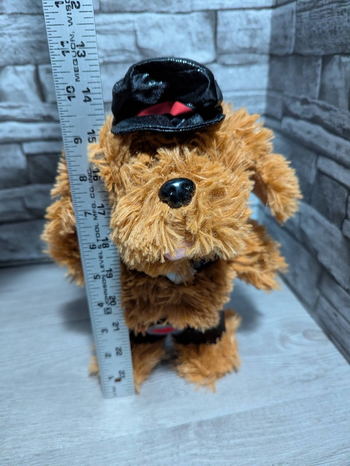 Gemmy Animated Valentines Golden Doodle Plush Toy Dog Dancing Singing ...
