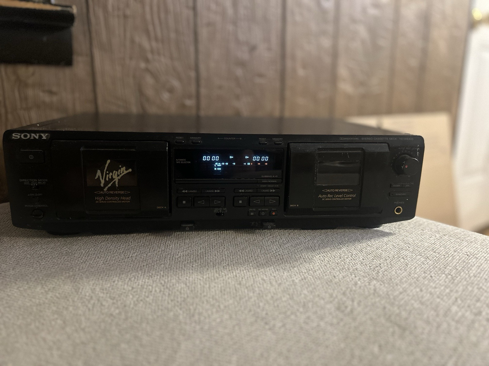 SONY TC-WE435 DUAL AUTO-REVERSE CASSETTE DECK DOLBY C AUTO REC NEW ...
