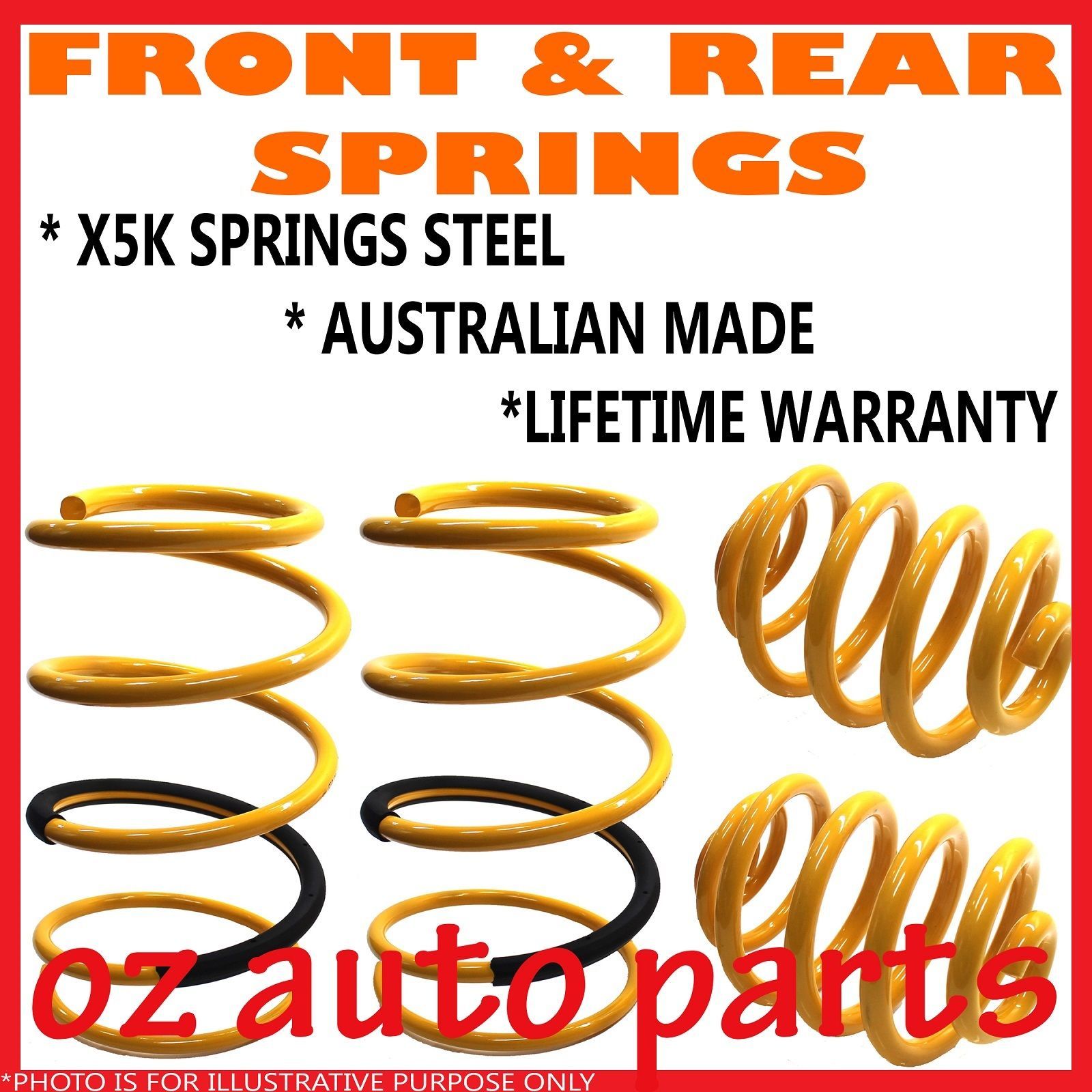 VL COMMODORE FRONT AND REAR ULTRA LOW 70MM COIL SPRINGS | eBay