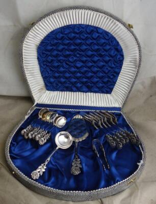 Silberbesteck Kaffeebesteck Tortenheber Hidesheimer Rose Antiko 100 ...