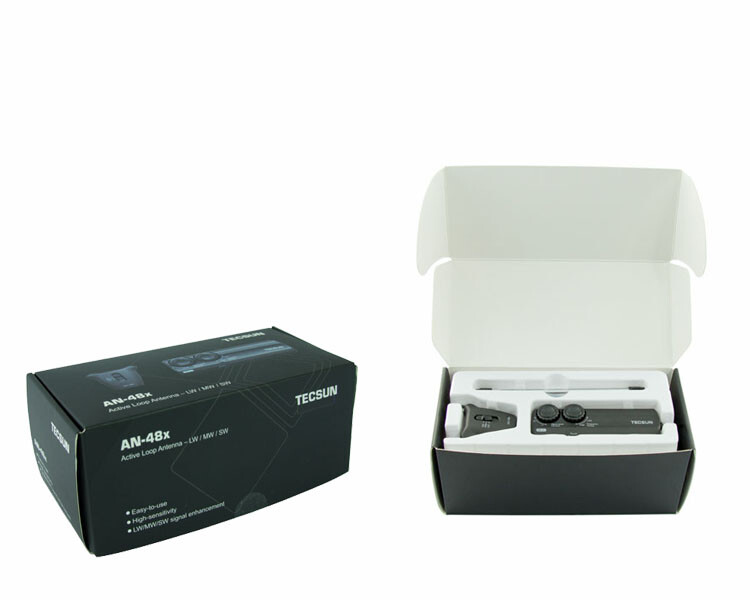 TECSUN AN-48x Active Loop Antenna for Longwave, AM / Medium Wave, and ...