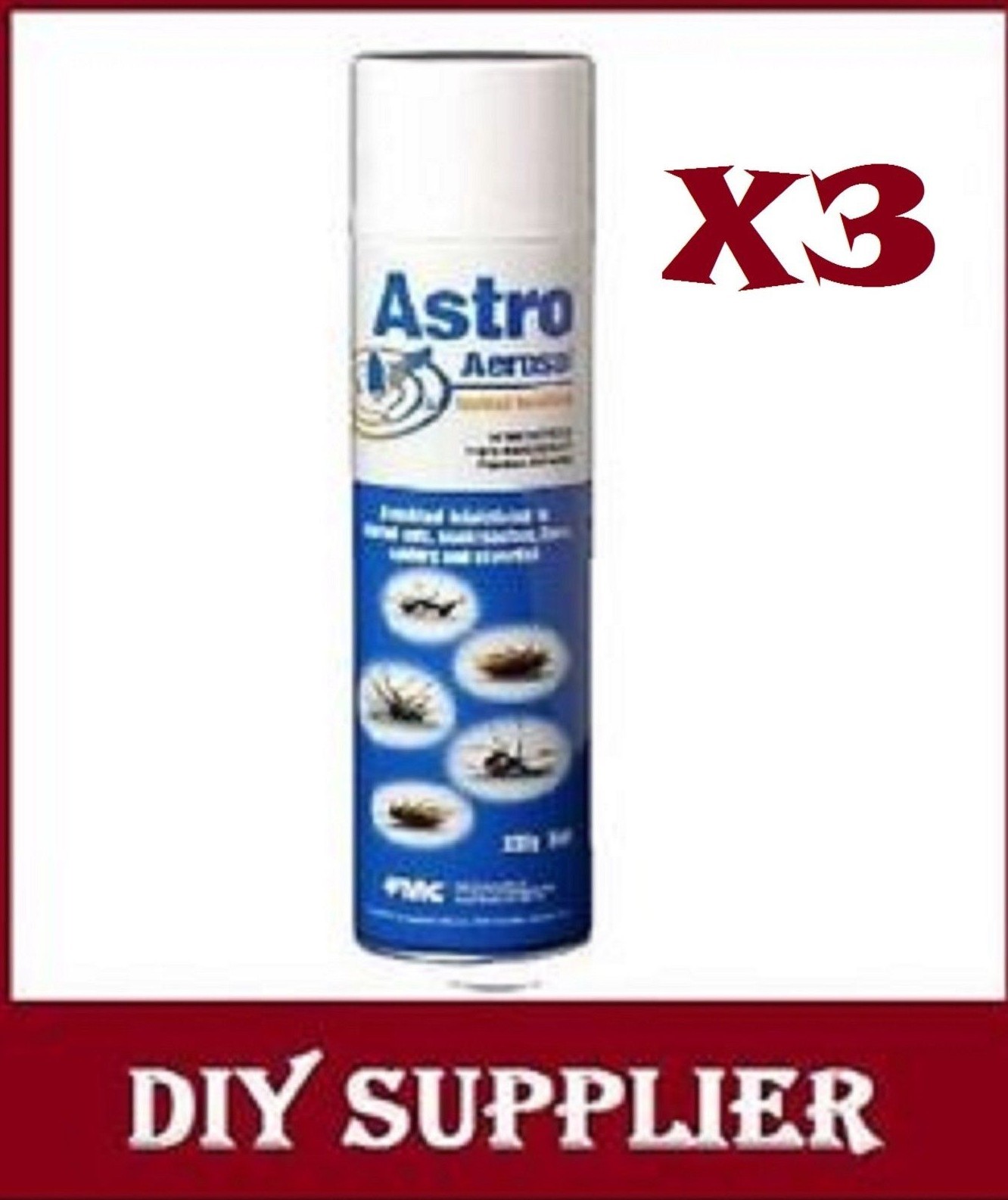 3 Astro Aerosol 330g - Ants cockroaches fleas spider silverfish | eBay