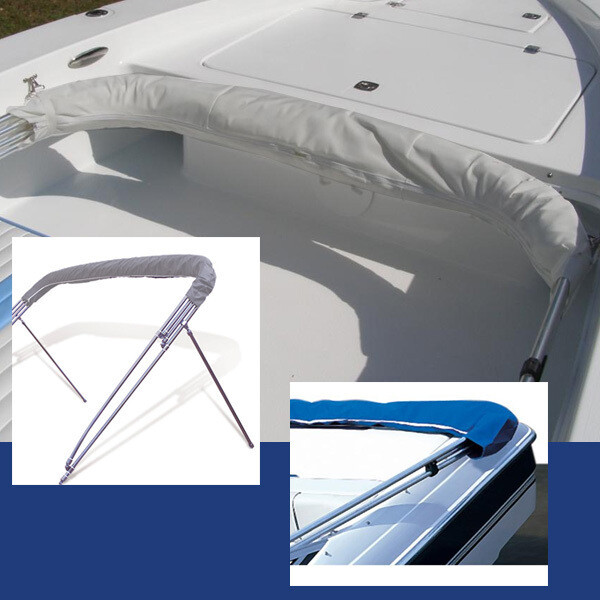 3 Bow bimini top set fits Bass Tracker Pro Crappie 175 fishing boat 9 ...