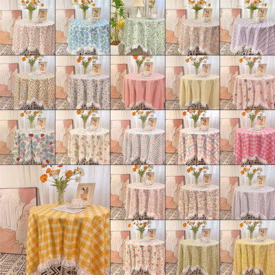 Small Fresh Floral Tablecloth Cute Girl's Desk New Dining Mat Coffee ...