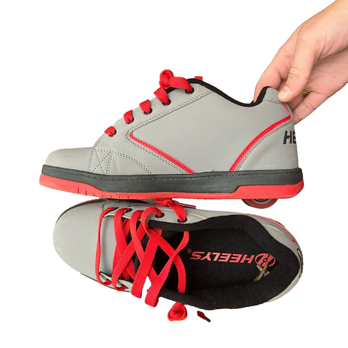 Heelys Propel 2.0 Youth Kids Gray Red Size 7 Skater Lace Up Low Top ...
