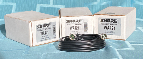 SHURE WA421 20-Foot Cable With UHFx3 Connectors PL-249 Free Shipping | eBay