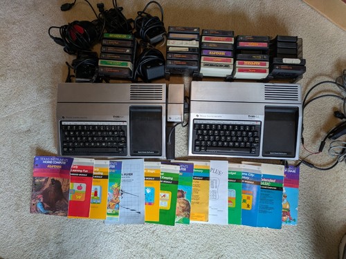 Texas Instruments TI 99/4A Computer LOT, Joystick, EXTRAS GAMES | eBay
