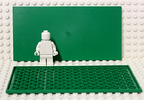 BLACK 8 x 16 LEGO TILE ~ Smooth Flat Finishing Tile Plate w/ Bottom ...
