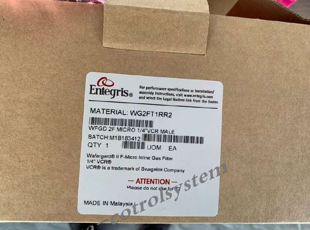 739 ENTEGRIS WAFERGARD II F-MICRO INLINE GAS FILTER 1/4" VCR WG2FT1RR2 ...