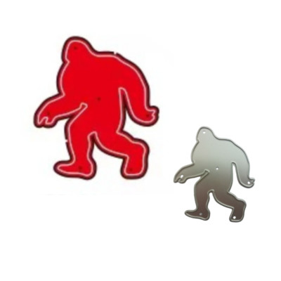 Bigfoot Sasquatch Walking Metal Cutting Dies Scrapbooking Card Making ...
