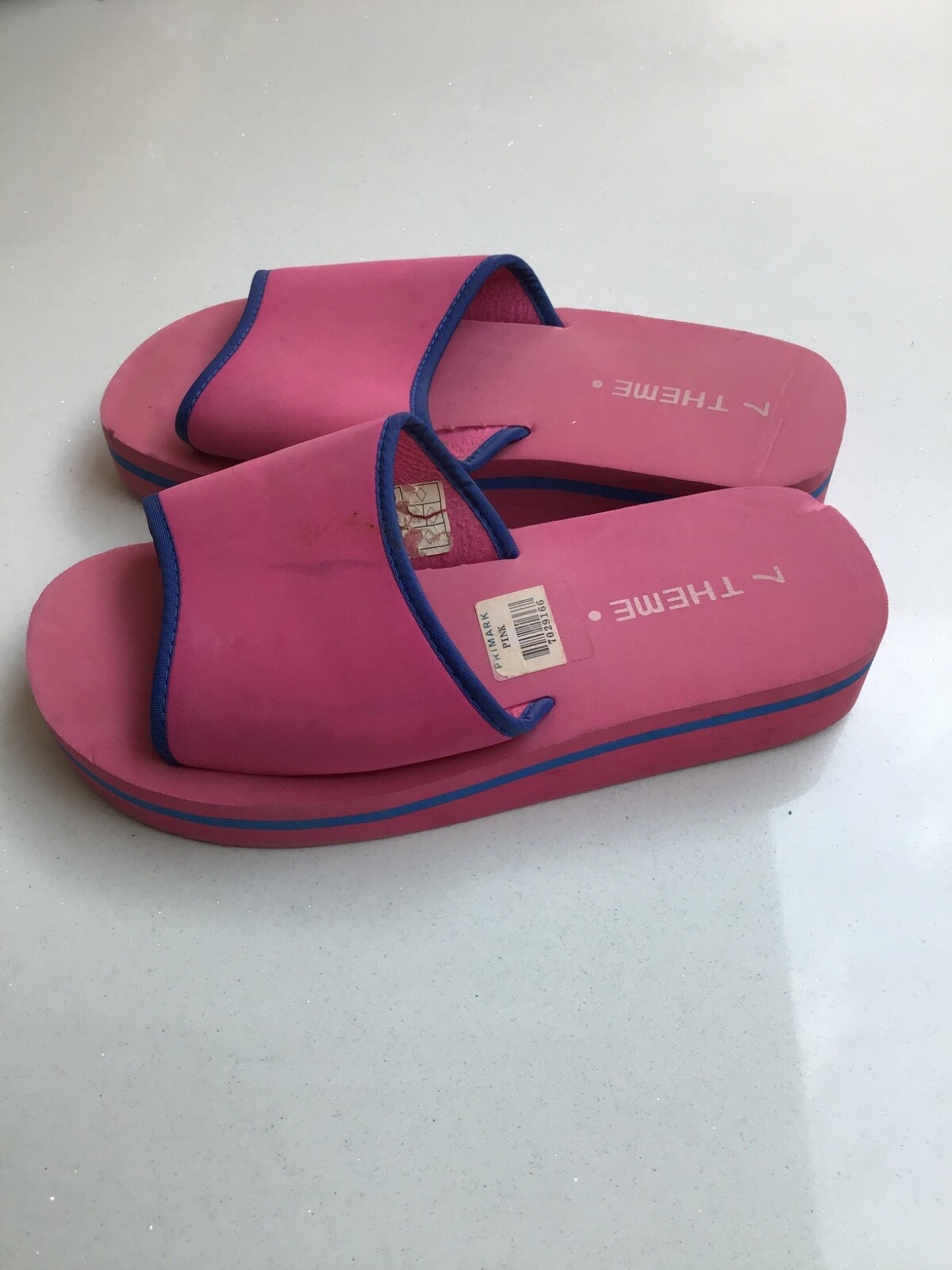 Primark Theme pink sliders UK size 7 | eBay UK