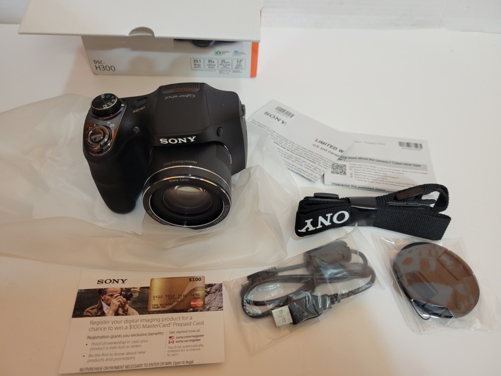 Sony Cyber-shot DSC-H300 20.1 MP Digital Camera - Black for sale online ...