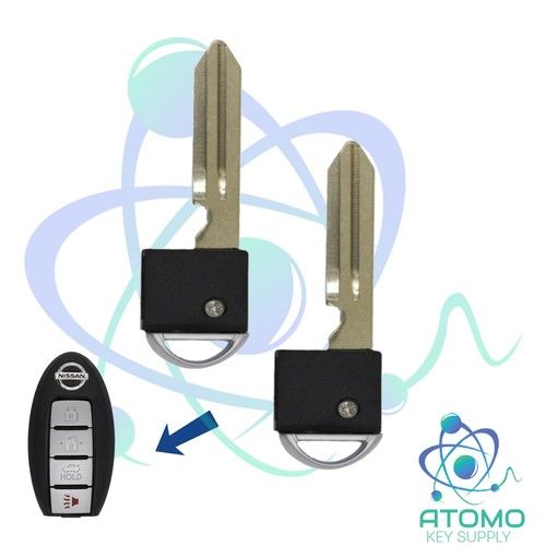 (2 Pack) New Uncut Insert Emergency Key Replacement for Nissan Infiniti ...